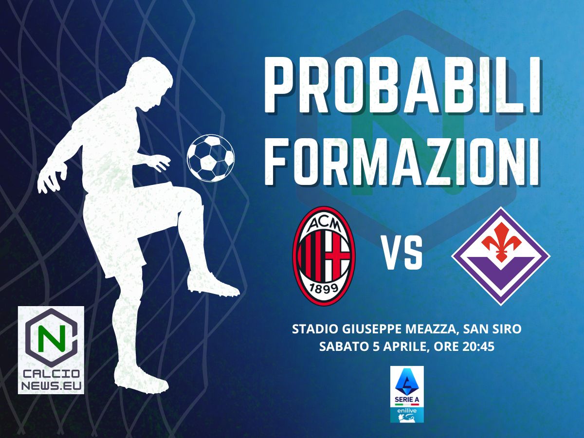 Formazioni Milan Fiorentina
